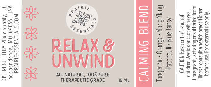 Relax & Unwind Essential Oil Blend,15ml – Prairie Essentials
